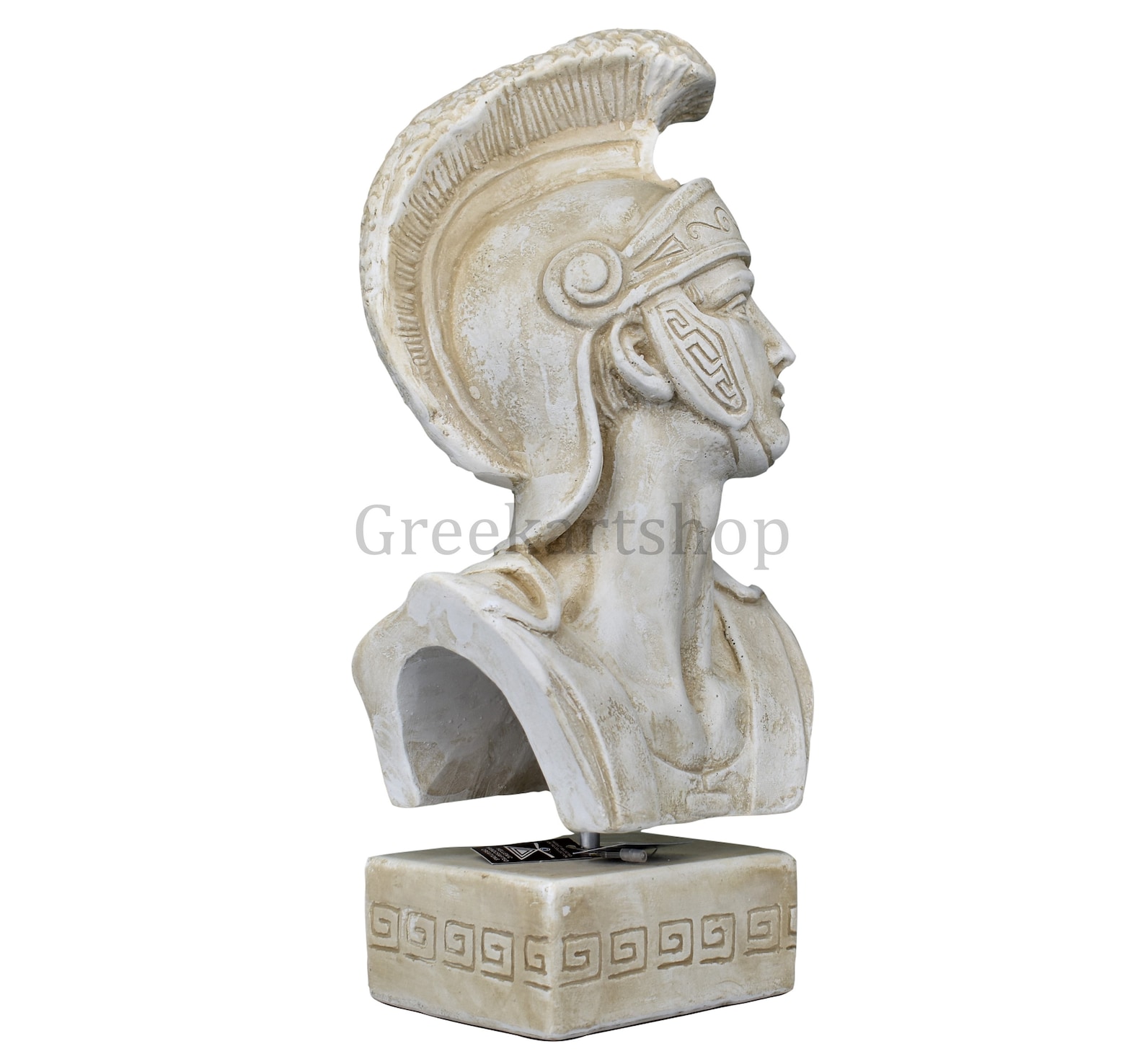 Roman Soldier With Helmet Bust Head Greek Roman Statue Sculpture Hard ...