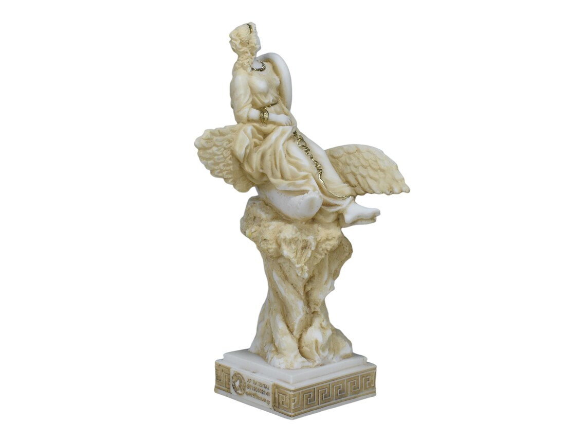 Aphrodite Statue With Swan, Handmade Greek Goddess Venus Sculpture ...