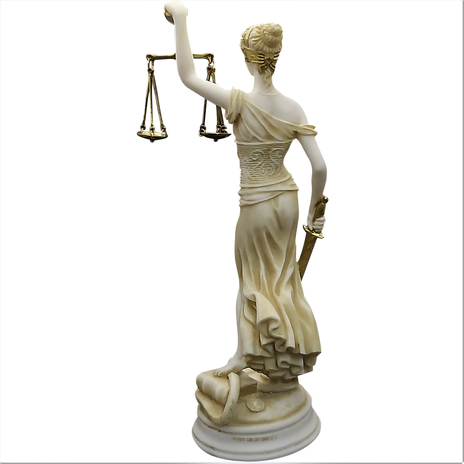Themis Greek Roman Blind Justice Law Goddess Statue Sculpture 13.8 in ...