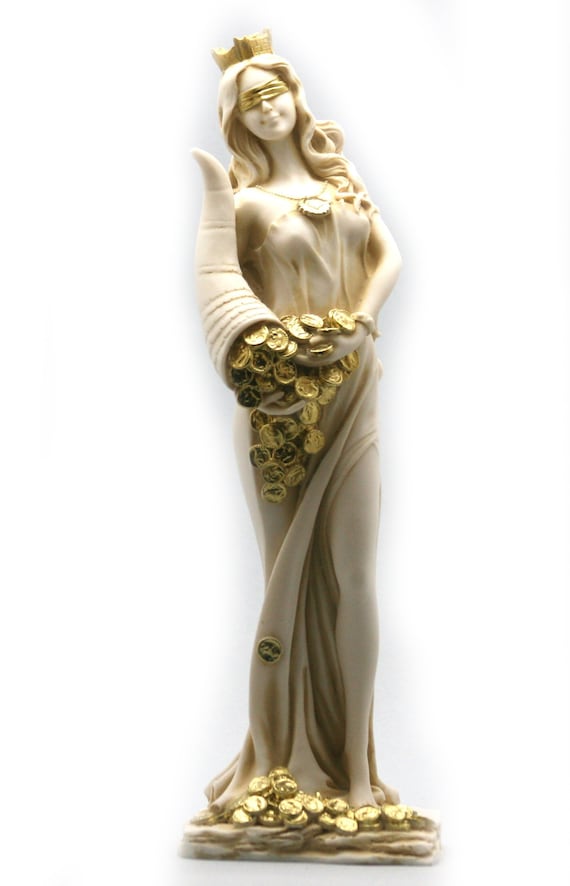 Goddess Fortune Tyche Luck Fortuna Statue Sculpture
