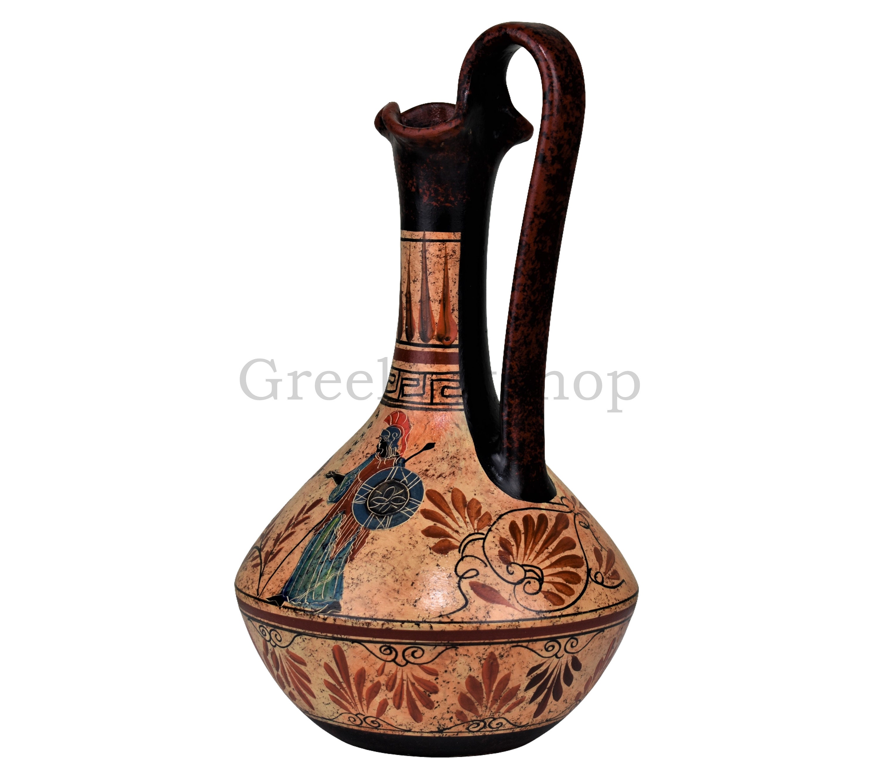 Goddess Athena and God Apollo Laginos Vase Ancient Greek - Etsy