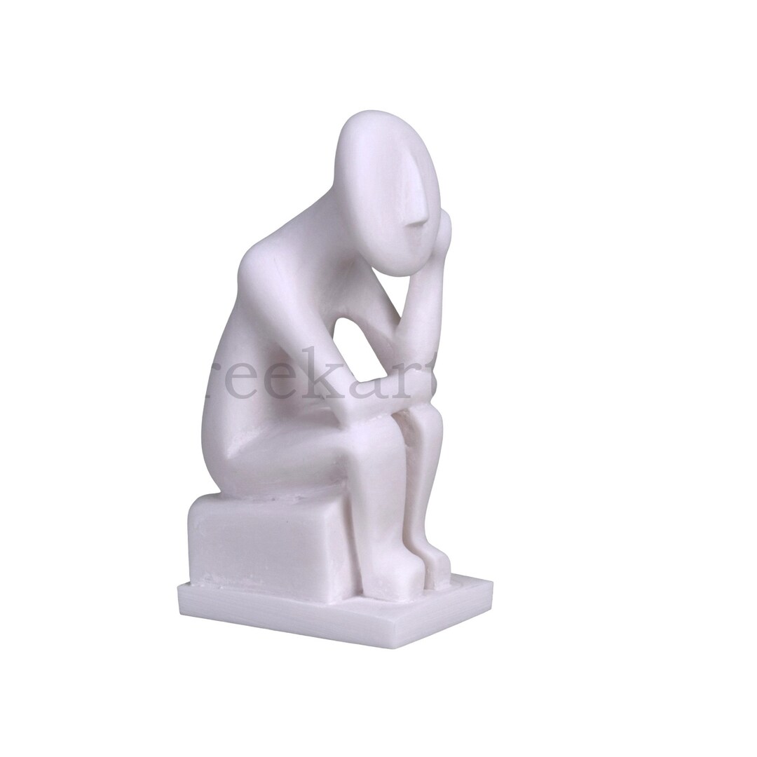 THINKER Cycladic Greek Art Figurine Idol Modern Statue Sculpture ...