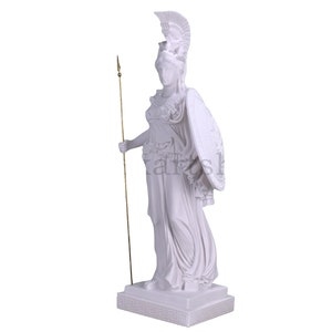 Athena Minerva Greek Roman Goddess Cast Marble Large Sculpture Statue ...