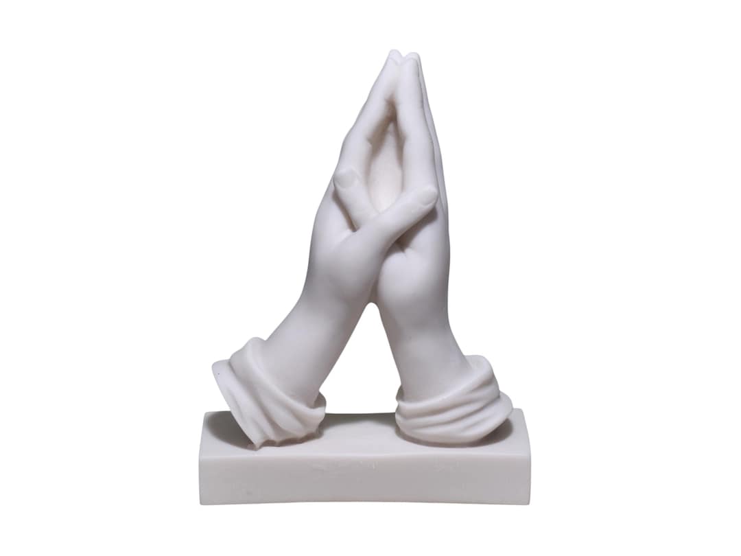 Praying Hands Greek Cast Marble Small Statue Sculpture - Etsy