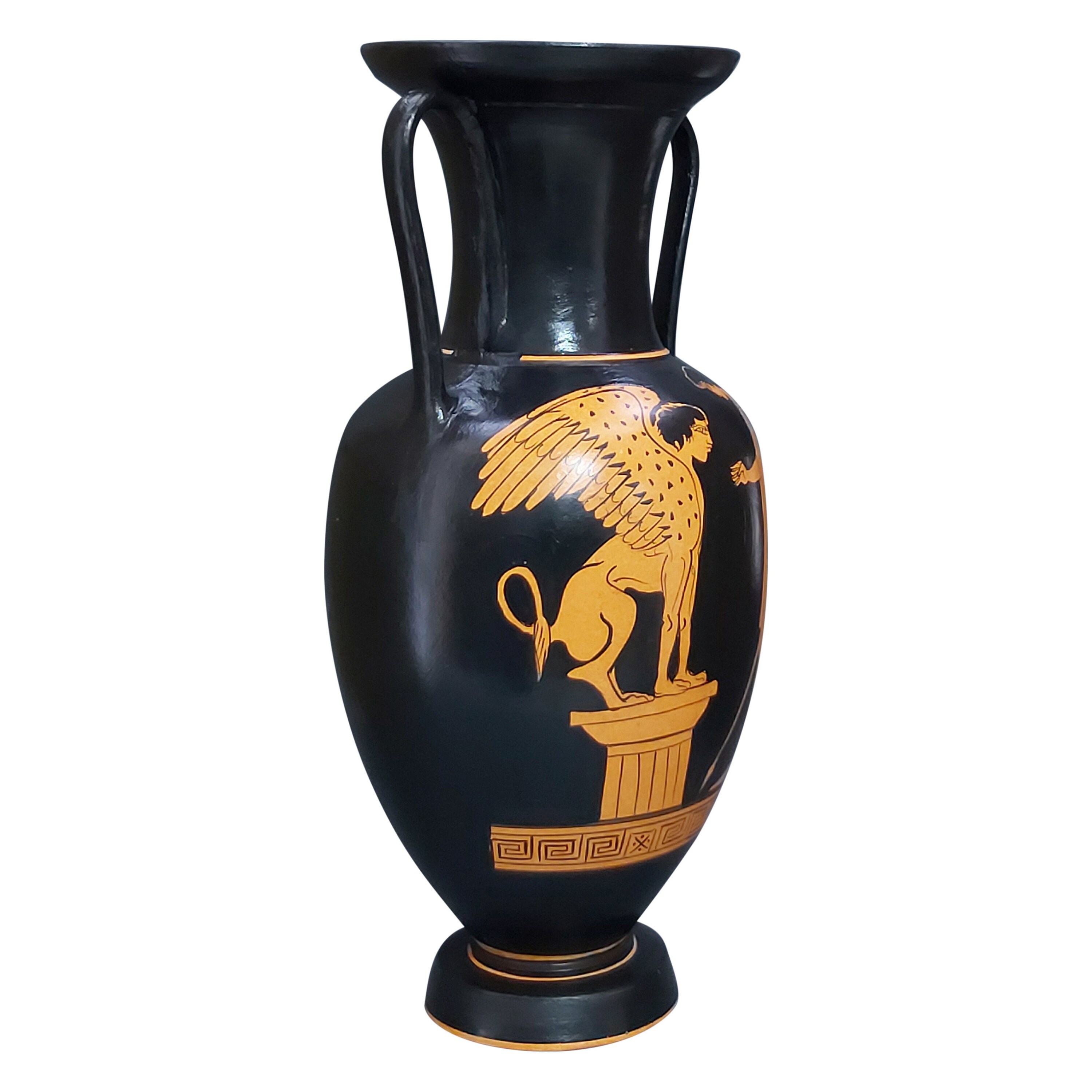 Oedipus and Sphinx Amphora Vase Ancient Greek Ceramic Pottery Museum ...