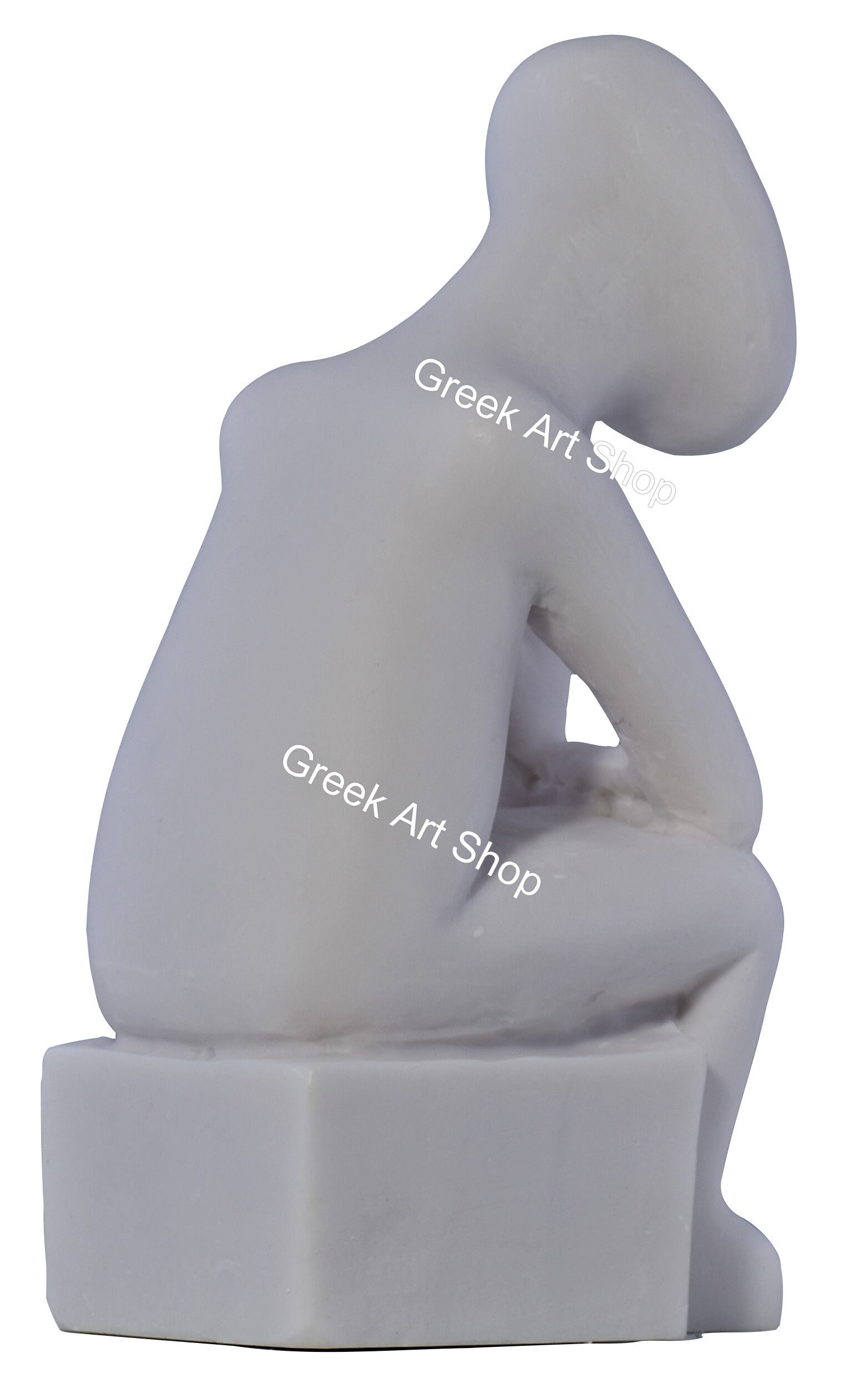 Cycladic Figurine Idol Thinker Ancient Greek Sculpture Statue | Etsy