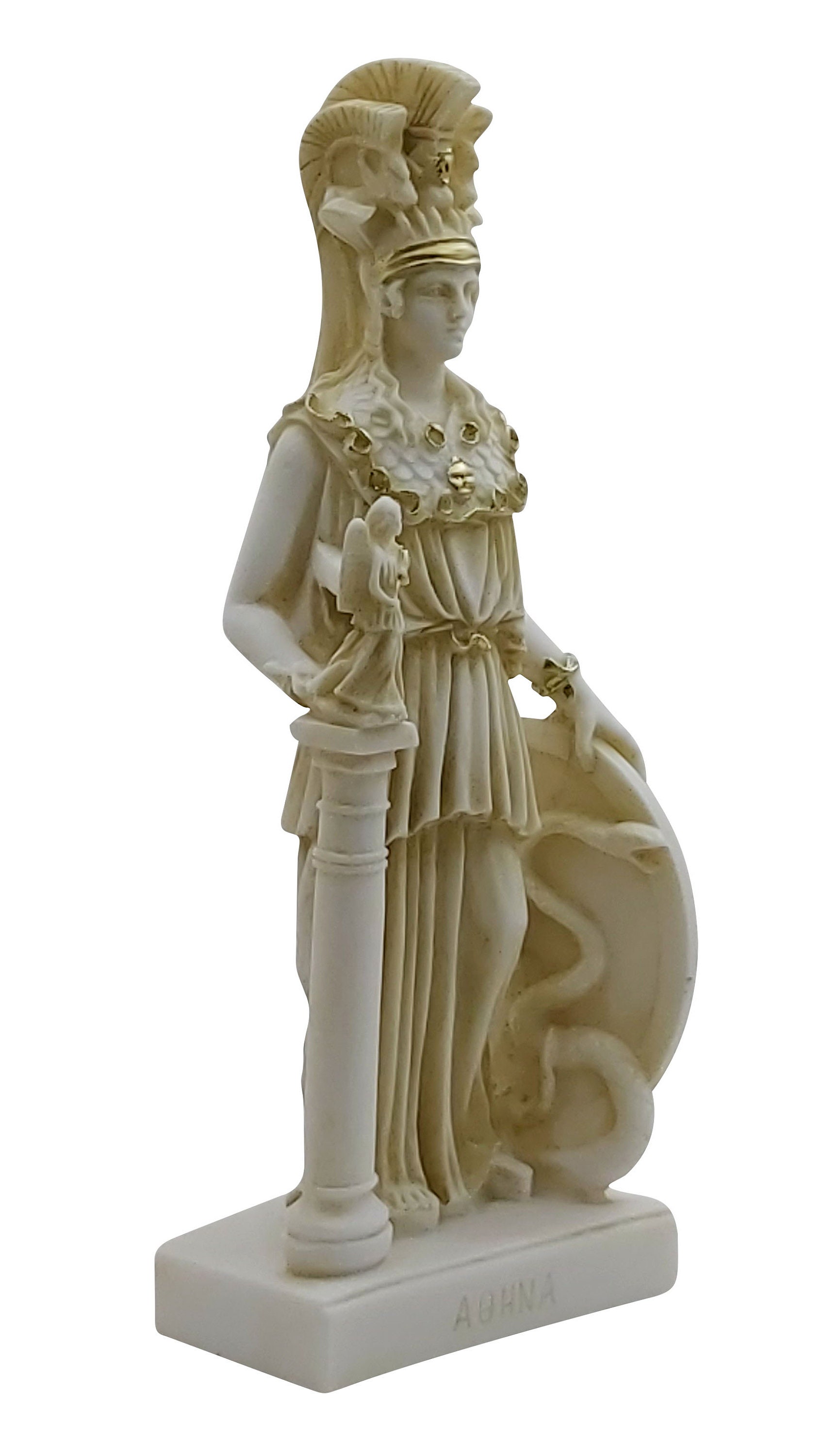 Athena Minerva Greek Goddess Cast Marble Museum Copy Statue | Etsy