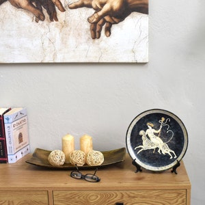 Greek God Dionysus Riding Panther Painting Bacchus Ancient Greece ...