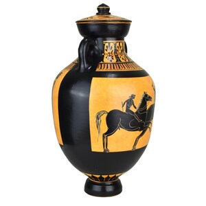 Panathenaic Prize Trophy Amphora Horse Racing Ancient Greek Vase ...
