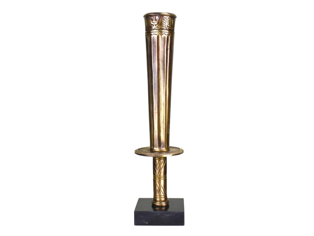Olympic Torch Bronze Sculpture Handmade in Greece – Classical Greek Art ...