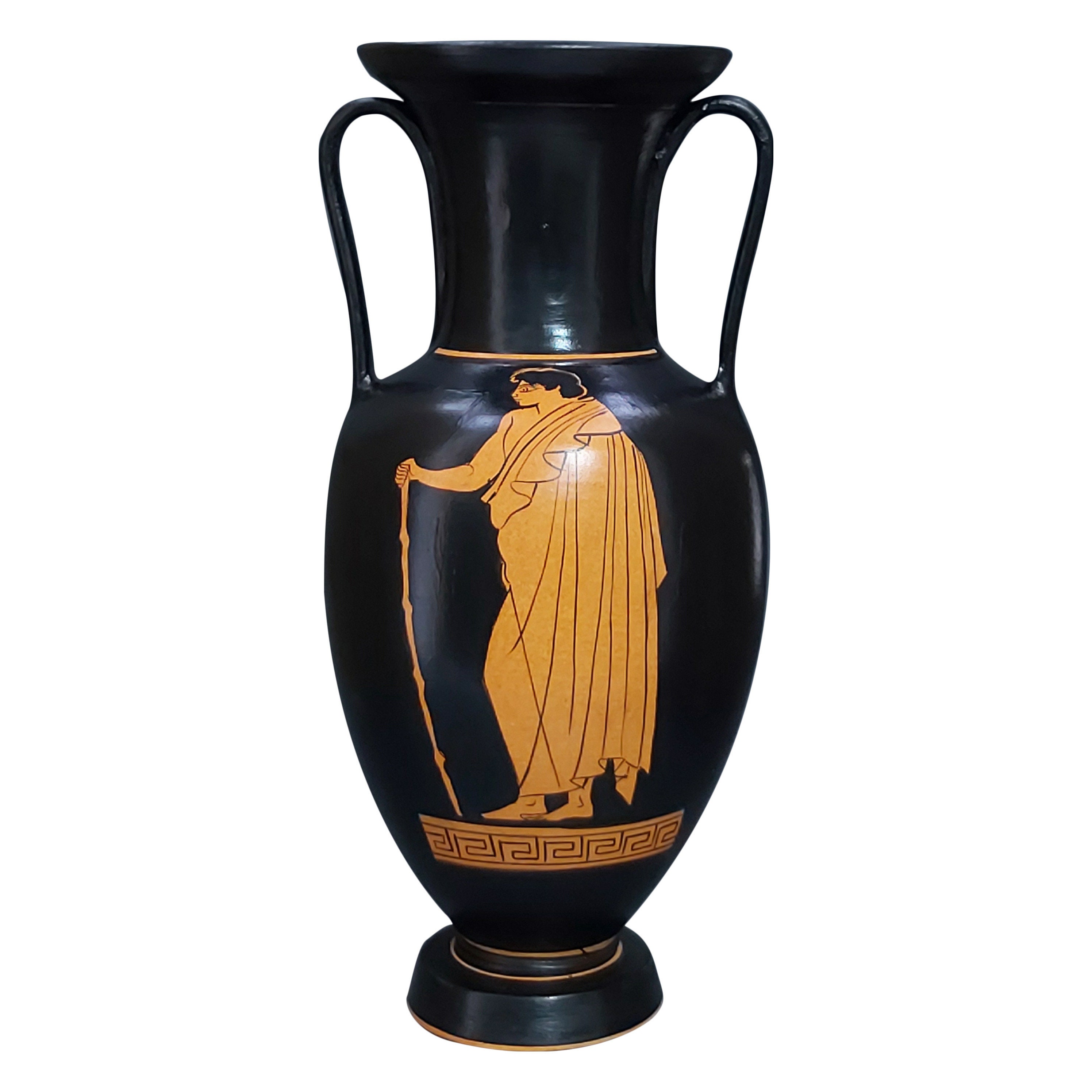 Oedipus and Sphinx Amphora Vase Ancient Greek Ceramic Pottery Museum ...