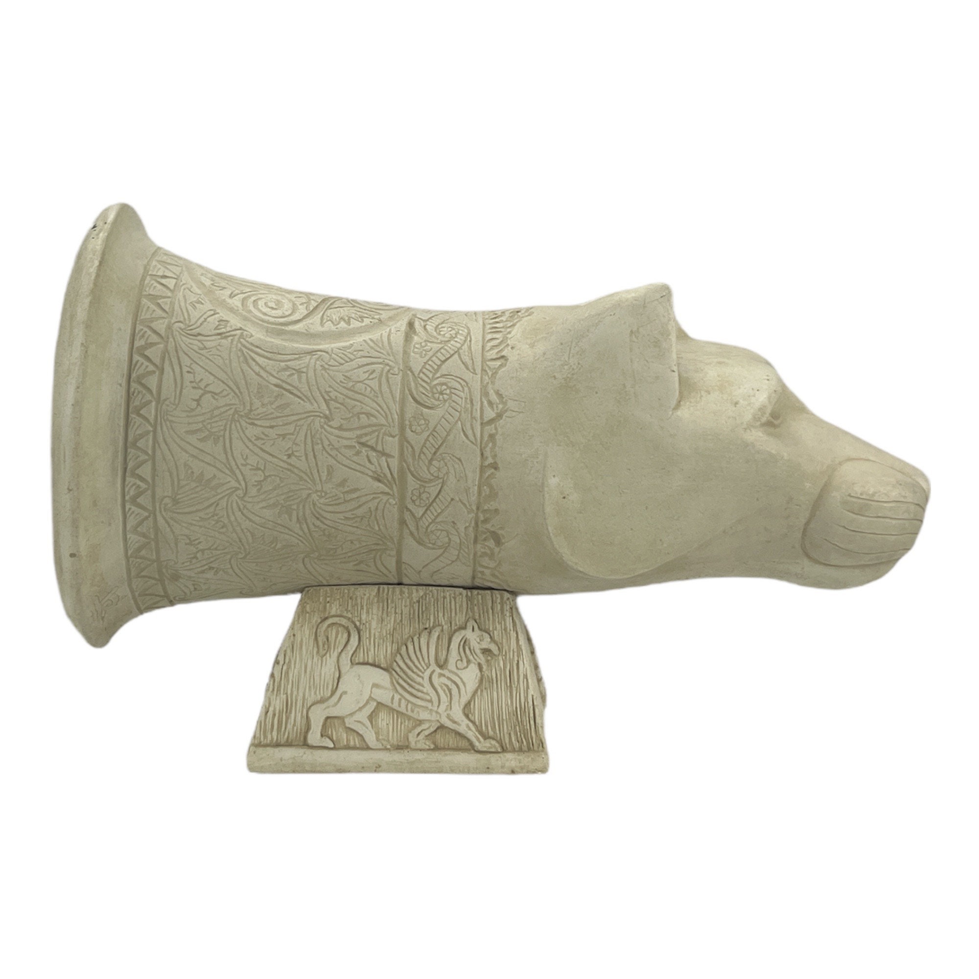 Lion Leon Rhyton Vase Ancient Greek Pottery Ceramic Home Decor - Etsy