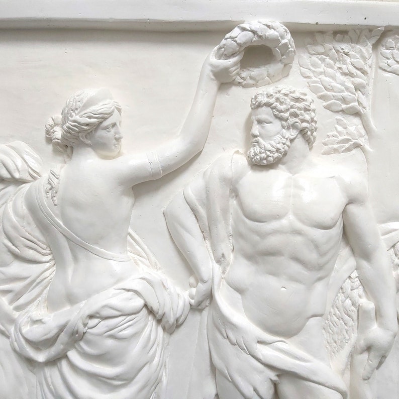 Hercules Crowned by Glory Wall Decor Plaque Relief Frieze - Etsy