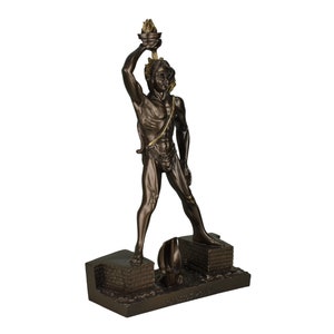 Greek Sun God Helios Colossus of Rhodes Seven Wonders Cast Marble ...