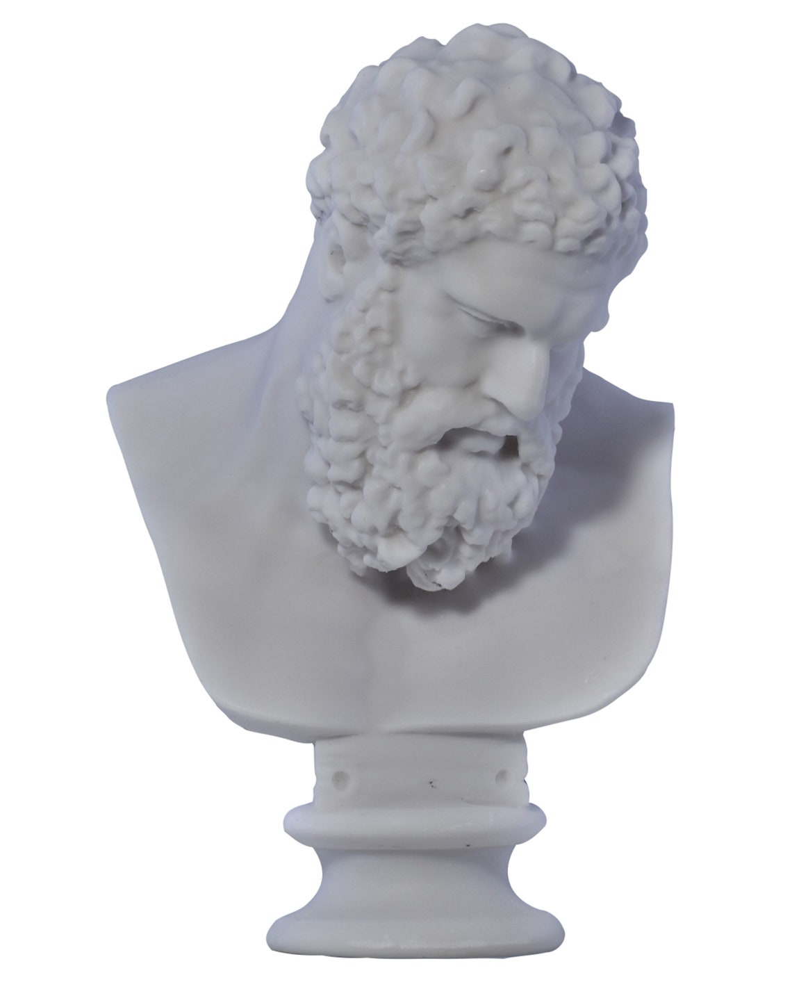 Farnese Hercules Bust head Greek Statue Sculpture Cast Marble | Etsy