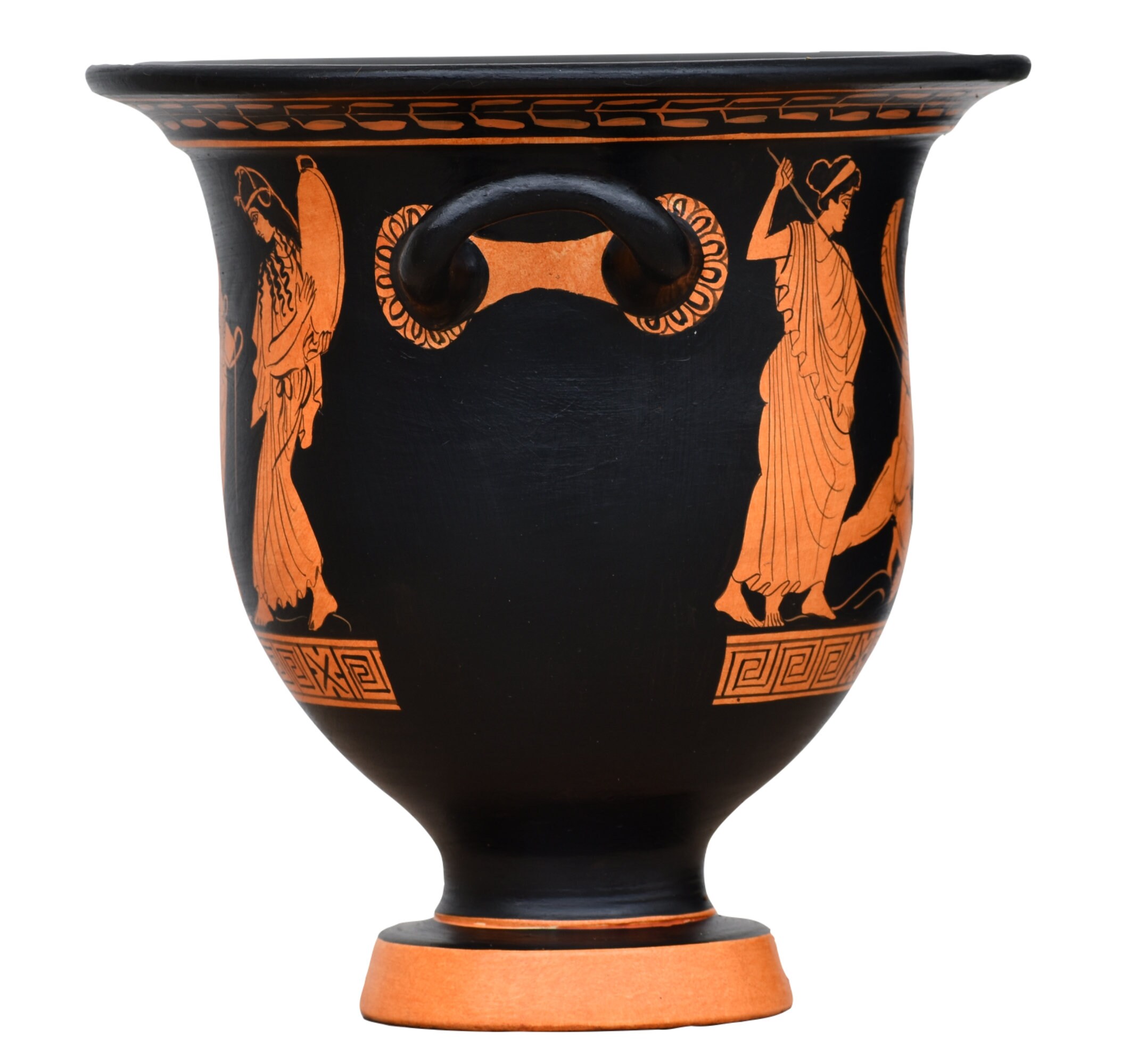 Death of Orpheus Krater Vase Ancient Greek Pottery Dionysos With Satyrs ...