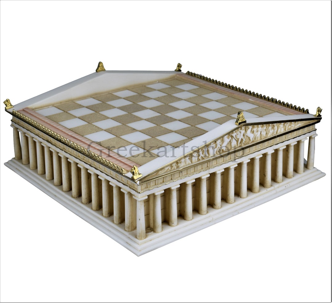 Chess Board Parthenon Temple Acropolis Ancient Greece Athens - Etsy