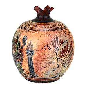 Ceramic Pomegranate Ancient Greek Pottery Apollo and Aphrodite Symbol ...