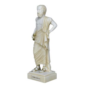 Epicurus Ancient Greek Philosopher Cast Marble Statue Sculpture Figure ...
