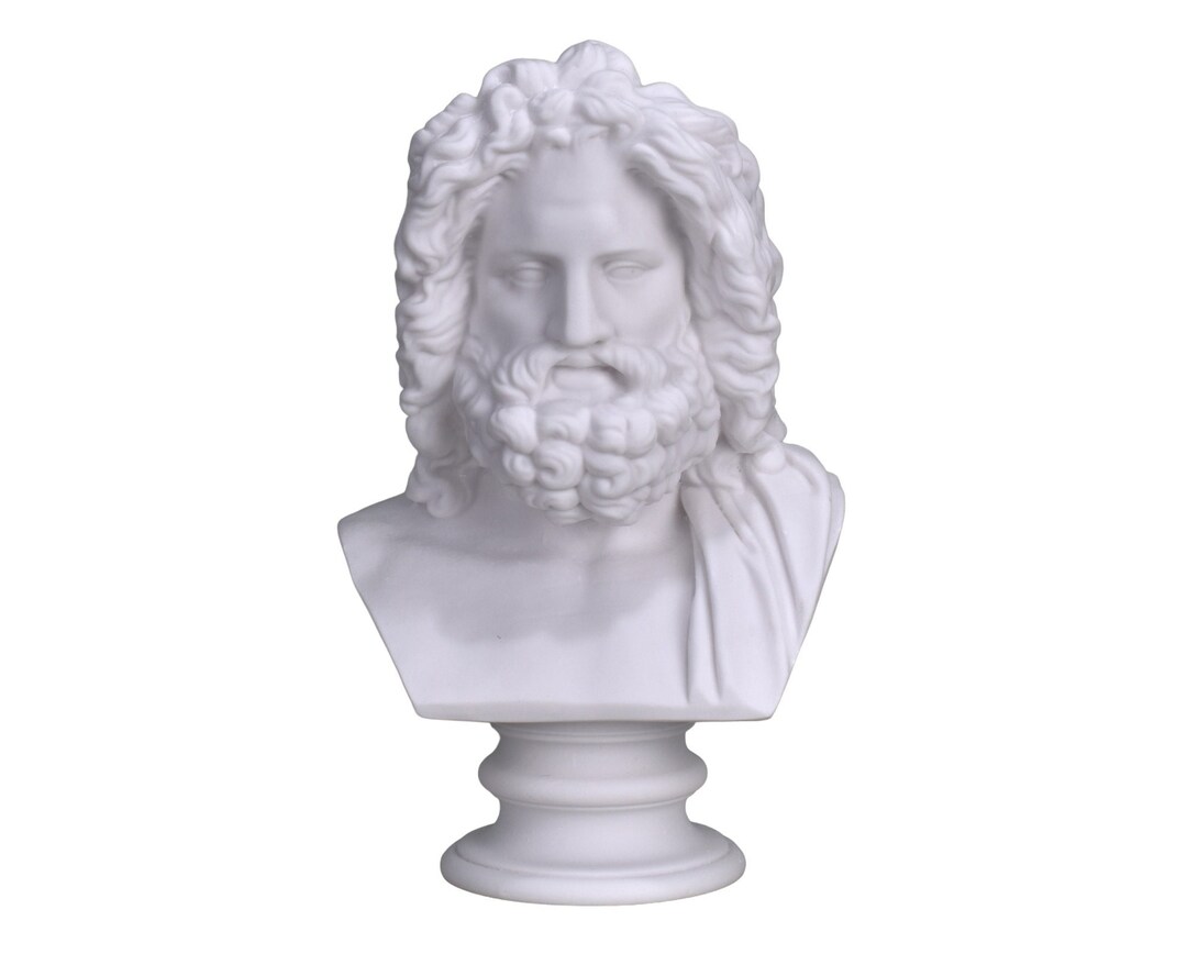 ZEUS of Otricoli King of Gods Bust Head Greek Statue Sculpture Museum ...
