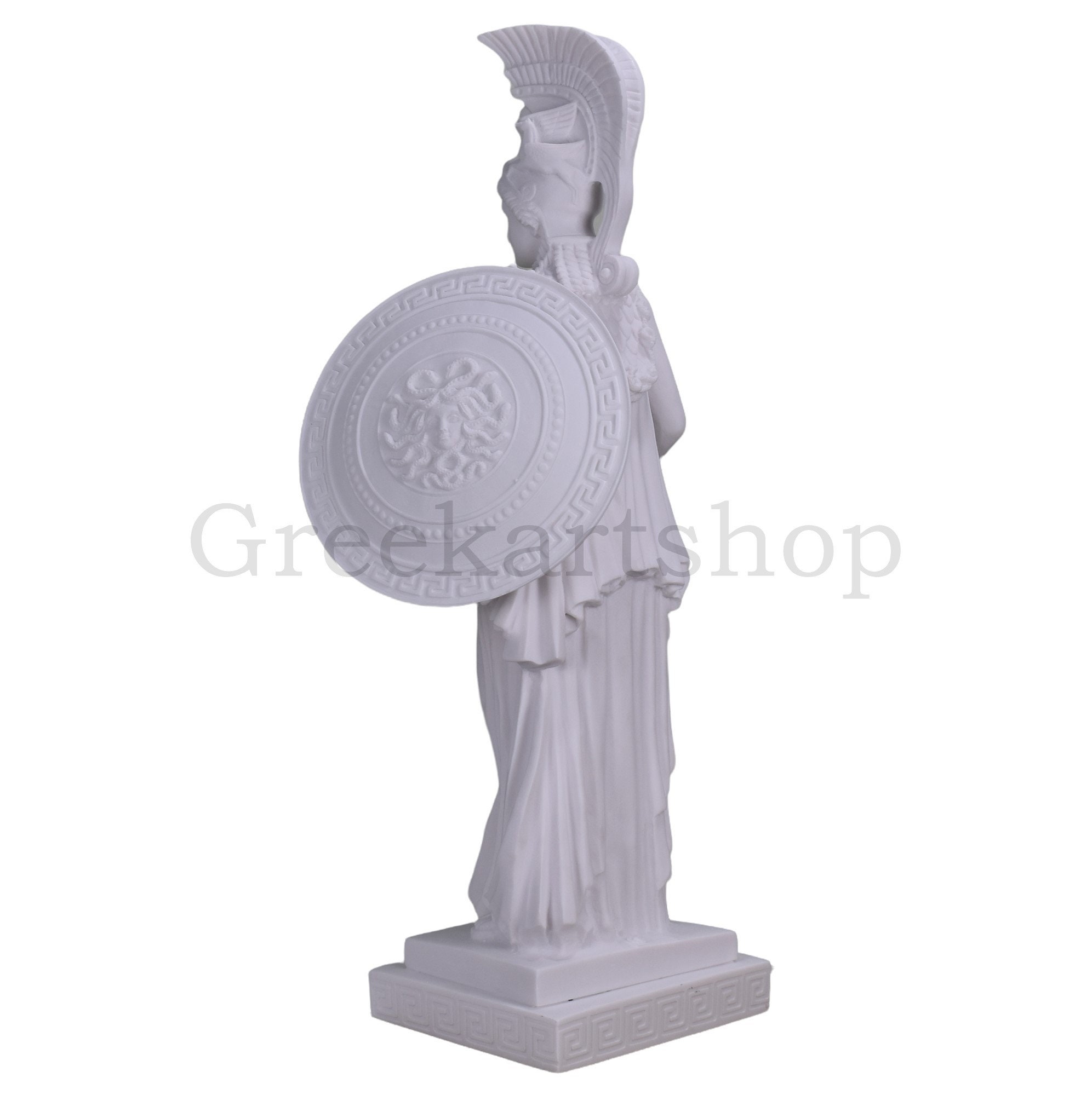 Athena Minerva Greek Roman Goddess Cast Marble Large Sculpture Statue ...