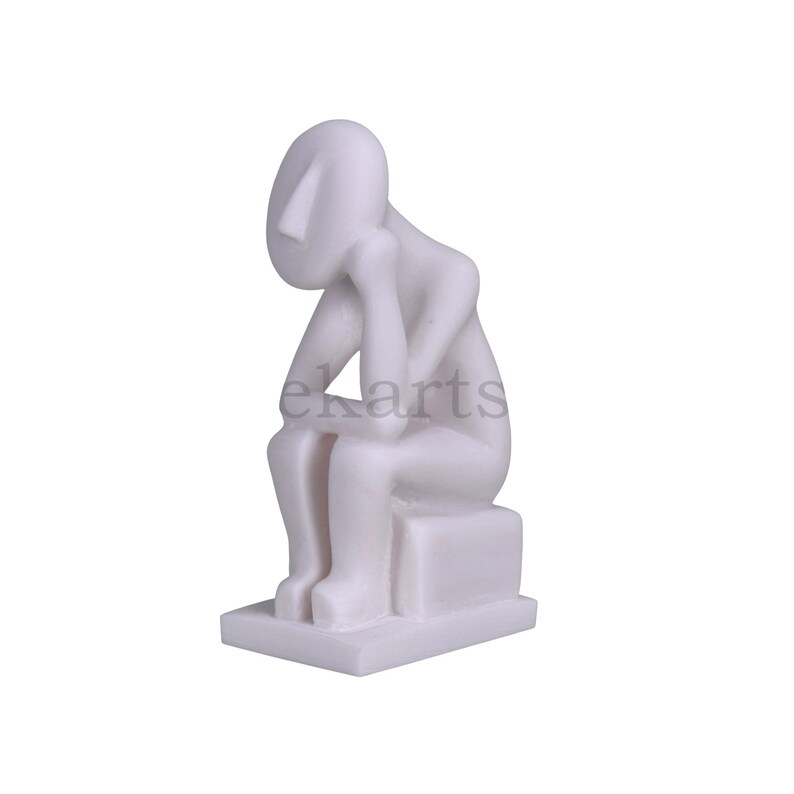 THINKER Cycladic Greek Art Figurine Idol Modern Statue Sculpture ...