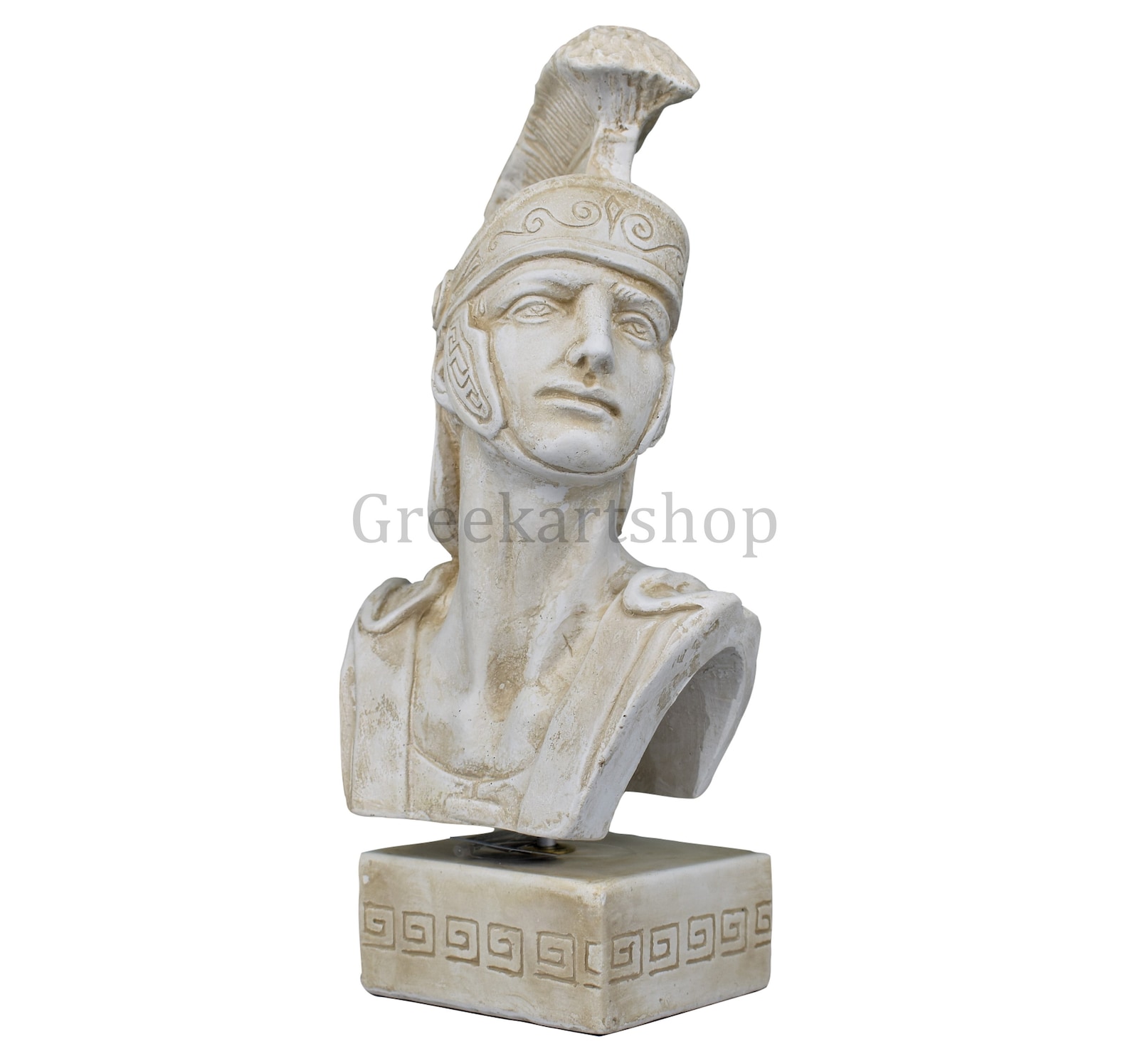 Roman Soldier With Helmet Bust Head Greek Roman Statue Sculpture Hard ...