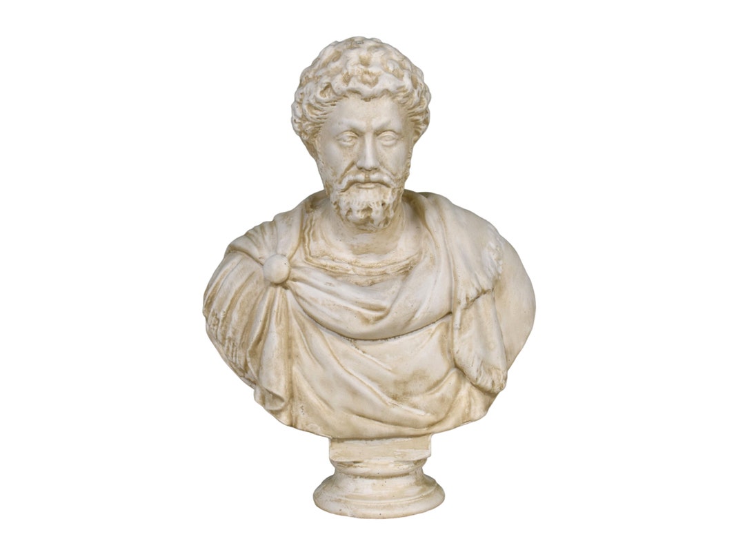 Marcus Aurelius Roman Emperor Stoic Philosopher Bust Head Portrait ...