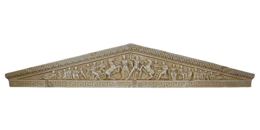 West Pediment of Parthenon Acropolis Athens Bas Relief Plaque Frieze ...