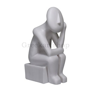 Cycladic Figurine Idol Thinker Ancient Greek Sculpture Statue Cast ...