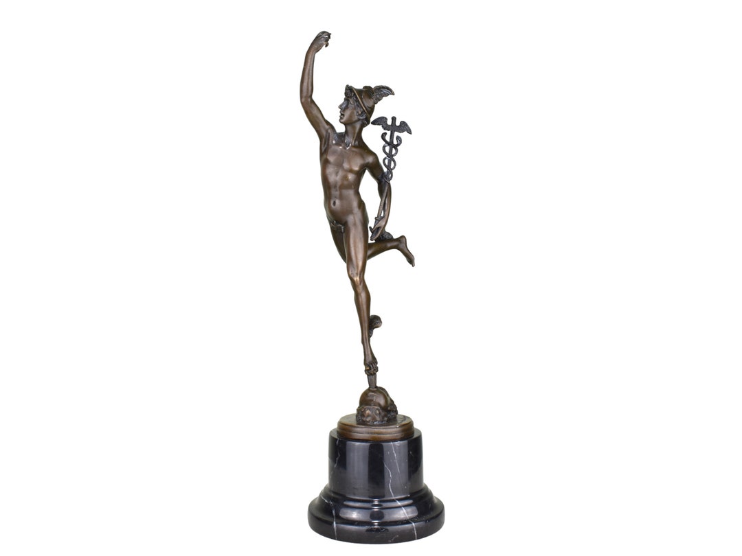 Flying Hermes Mercury Greek Roman God Messenger Statue Sculpture Figure ...