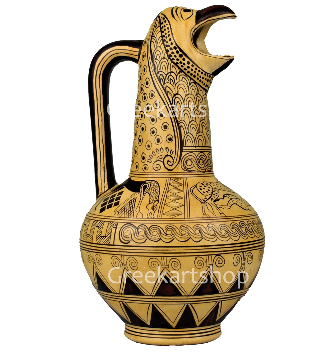 Archaic Cycladic Jug Vase Griffin's Head Ancient Greek Vase British ...