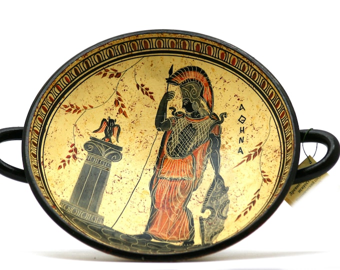Wine Cup Pottery Kylix Ancient Greek Pottery Painting Goddess - Etsy