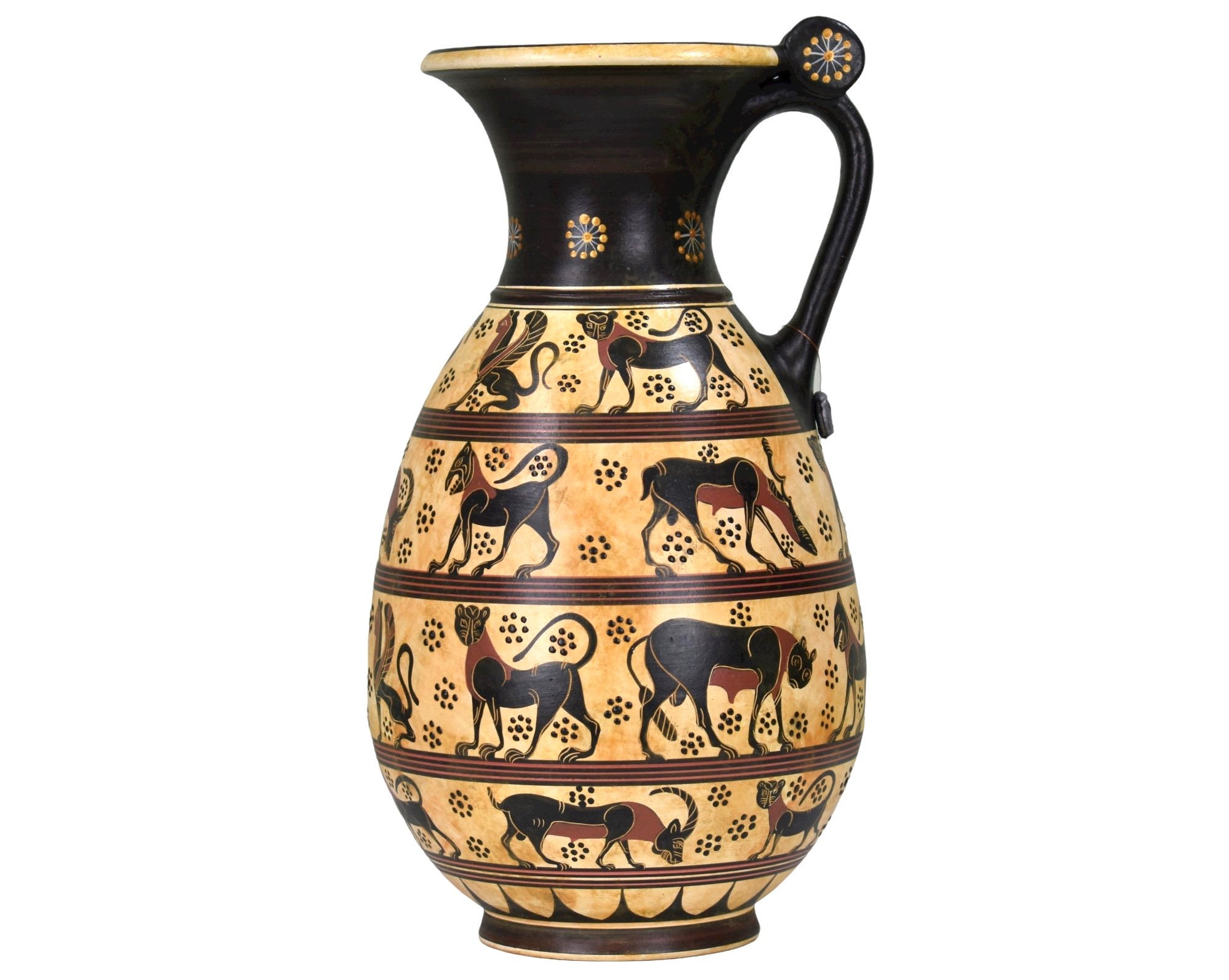 Corinthian Olpe 640 B.c. Ancient Greek Ceramic Vase Art - Etsy