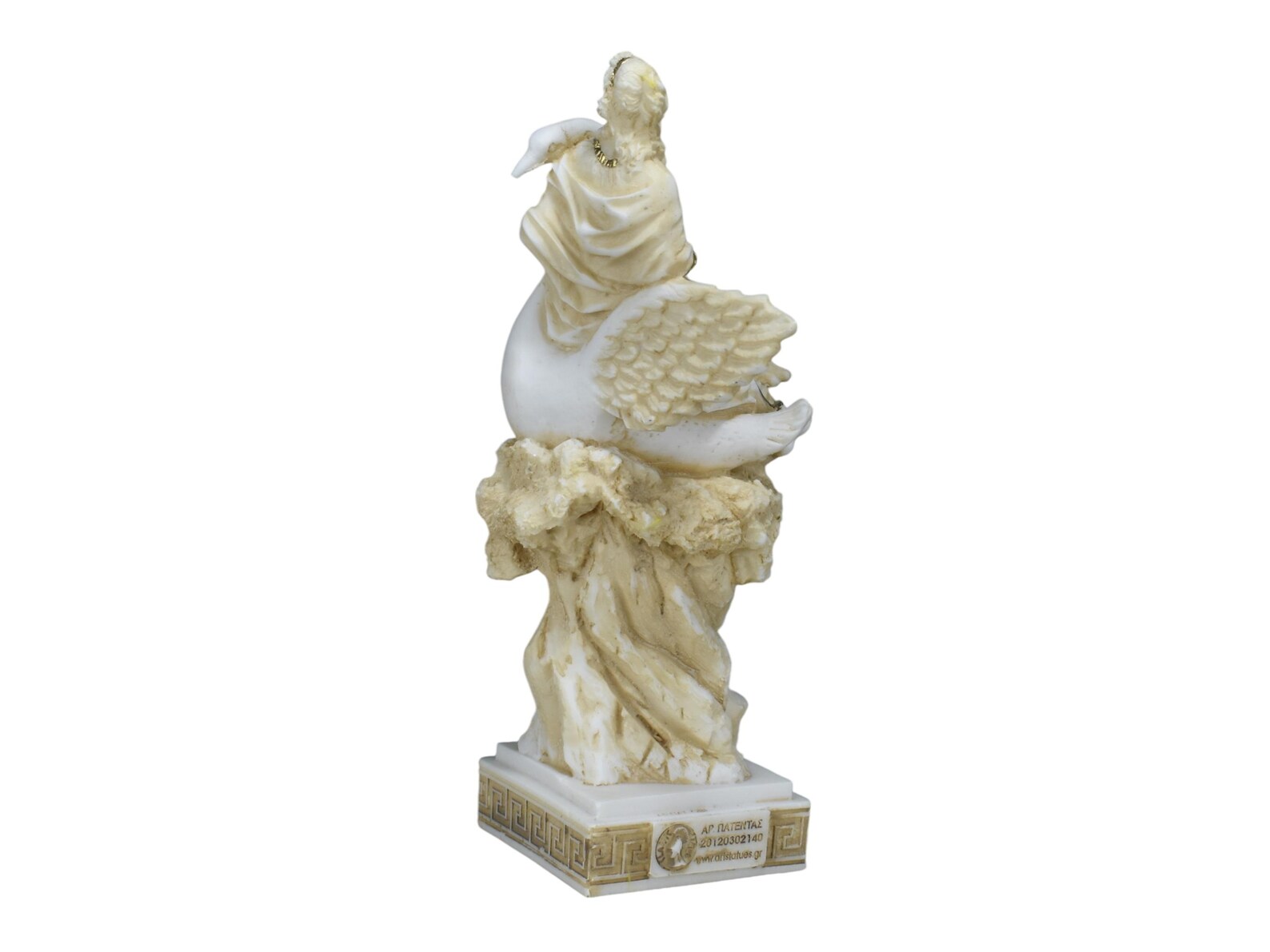 Aphrodite & Swan Greek Goddess Venus Statue Sculpture Handmade in ...
