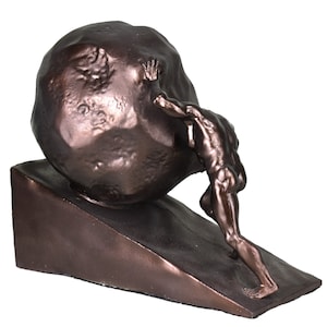 Myth Punishment of Sisyphus Ancient Greece Resin Sculpture Statue ...