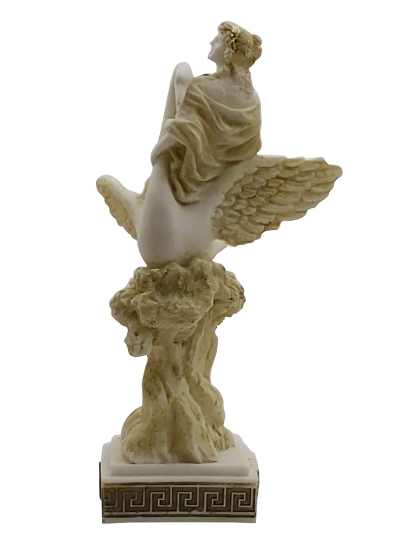 Aphrodite & Swan Greek Goddess Venus Statue Sculpture Handmade - Etsy