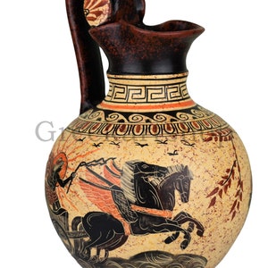 Phaethon Chariot of the Helius Sun Vase Ancient Greek Pottery Ceramic ...