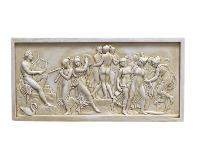 Roman Greek Royal Disc Plate Shield 13" Sculpture Statue Wall Plaque ...