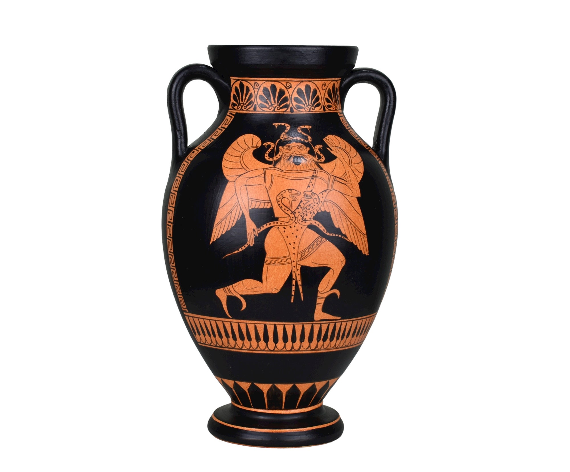 Medusa and Perseus Vase, Goddess Athena Greek Pottery, Ancient Ceramic ...