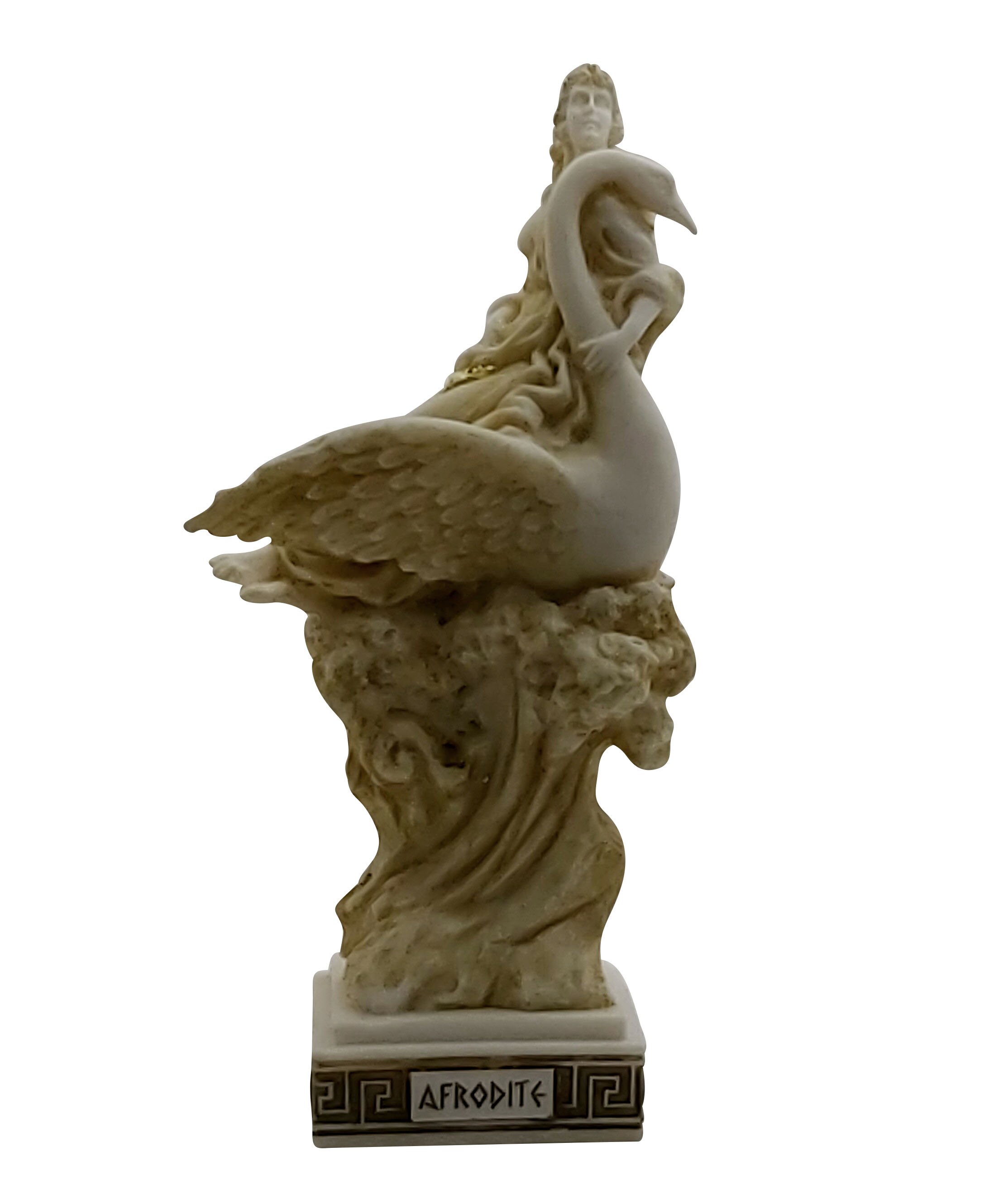 Aphrodite & Swan Greek Goddess Venus Statue Sculpture Handmade - Etsy