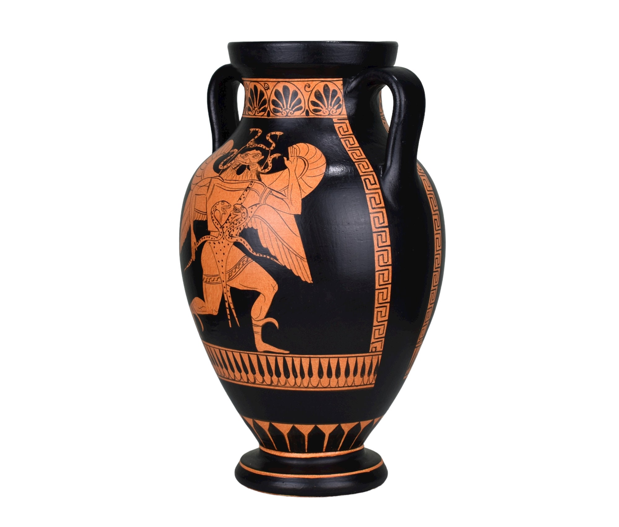 Medusa and Perseus Vase, Goddess Athena Greek Pottery, Ancient Ceramic ...