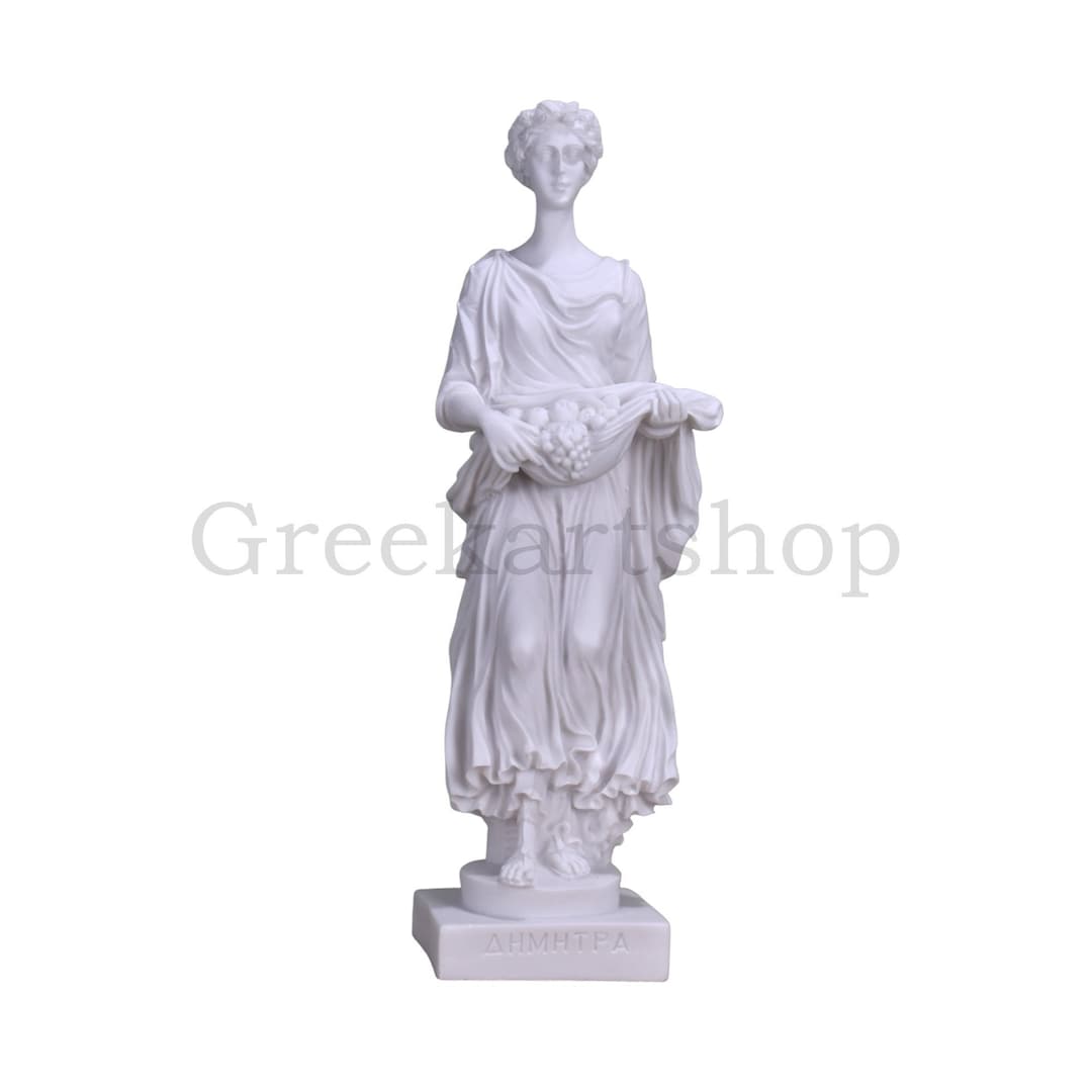 DEMETER Ceres Goddess Mother of Nature Cast Marble Statue Sculpture ...