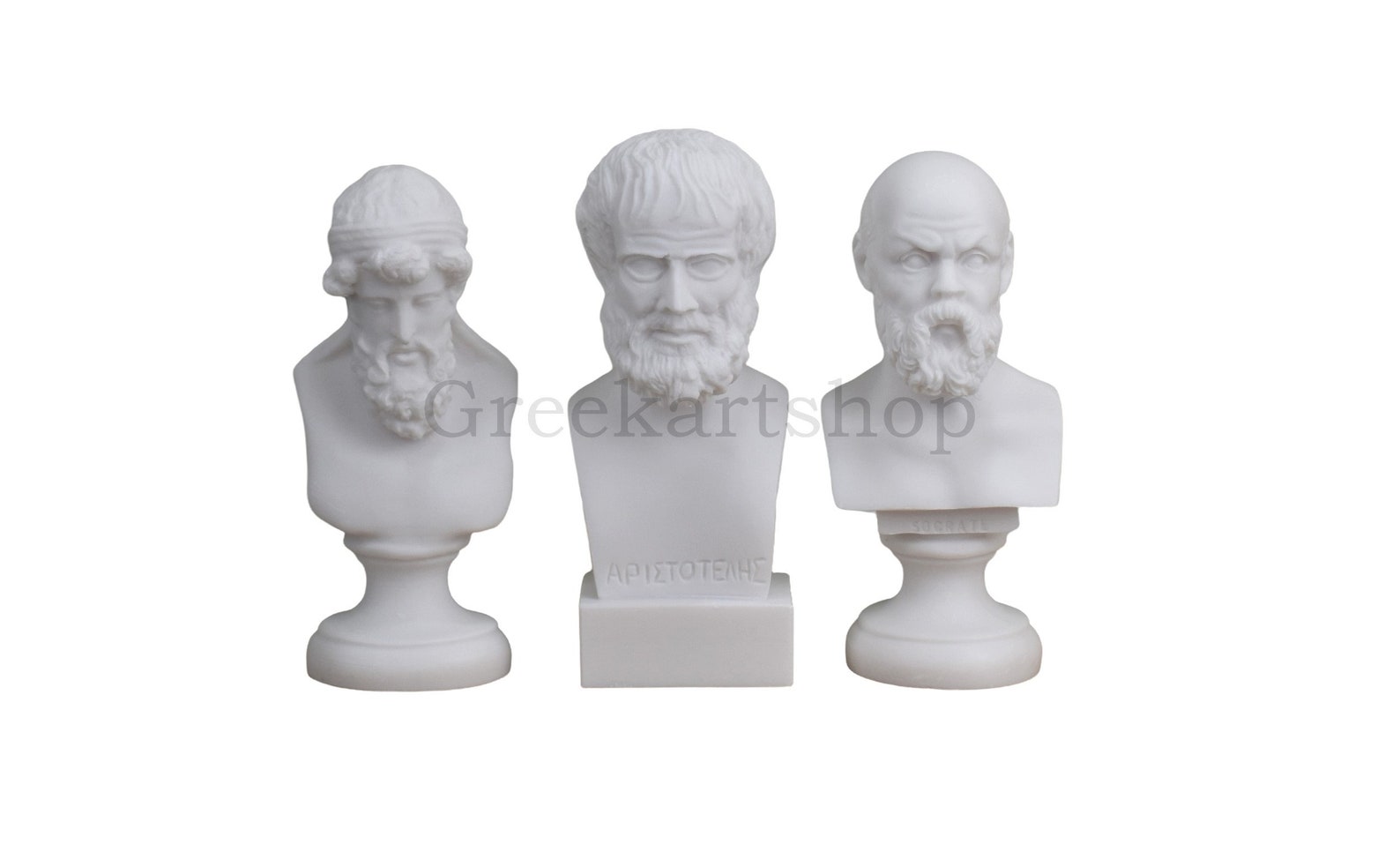 SOCRATES ARISTOTLE PLATO Set Greek Philosophers Bust Head - Etsy