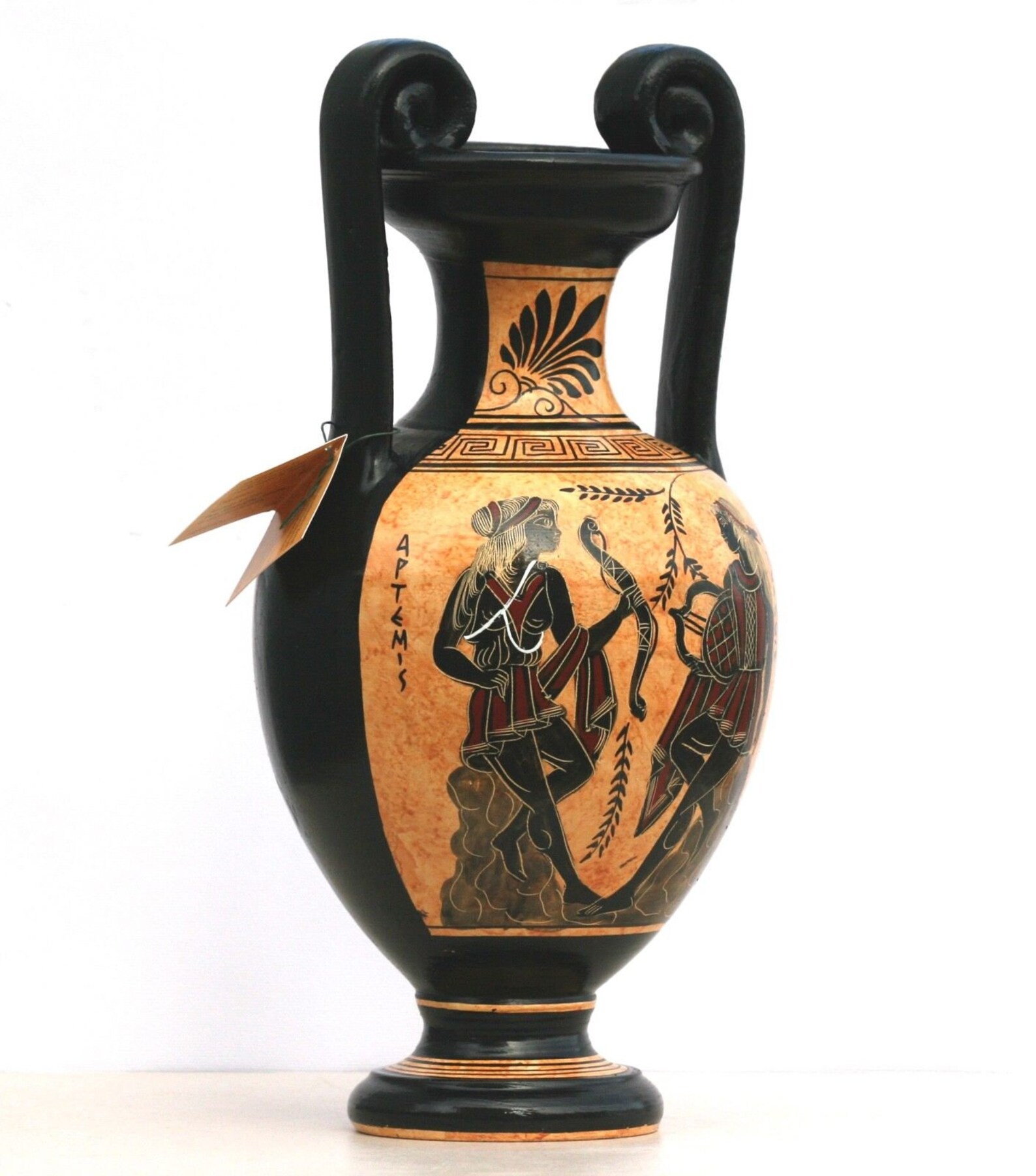 Greek Ceramic AMPHORA Jar Vase Pot Painting Goddess Artemis | Etsy