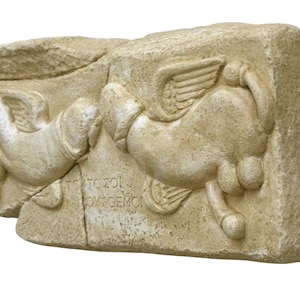 Flying Penis Phallus Symbol of Good Fortune Relief Cast Stone Greek ...