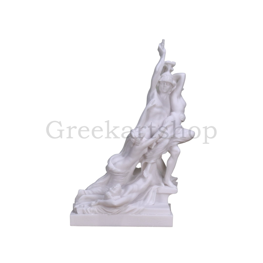 The Rape of Polyxena by Trojan Hero Achilles Nude Cast Marble Statue ...