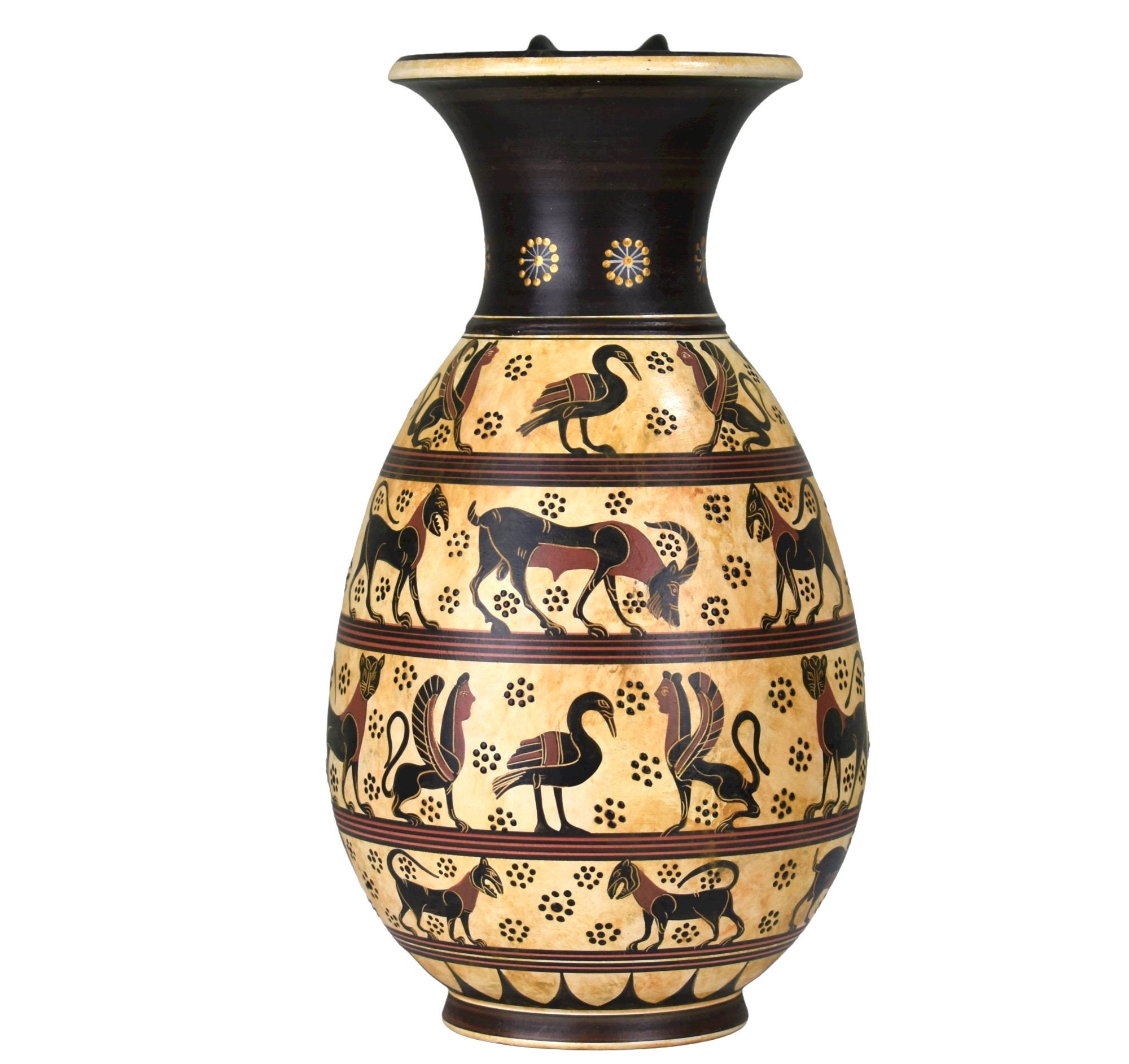 Corinthian Olpe 640 B.c. Ancient Greek Ceramic Vase Art - Etsy