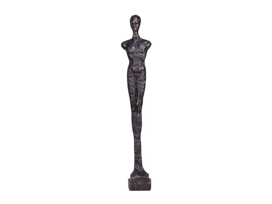 Standing Man Modern Iron Sculpture Statue Metal Art Figurine Home Decor ...