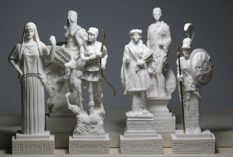 6 la diosa griega Hestia Afrodita Hera Atenea Artemisa Figura | Etsy